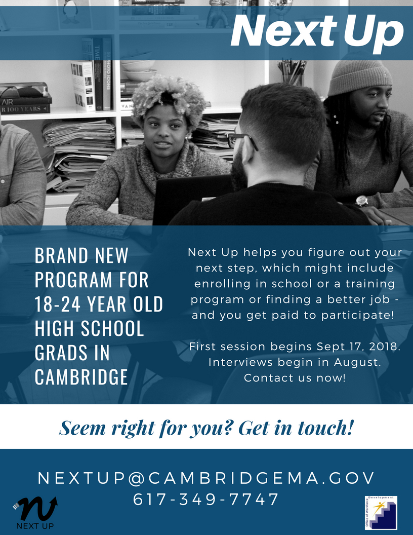 Next Up - DHSP - City of Cambridge, Massachusetts