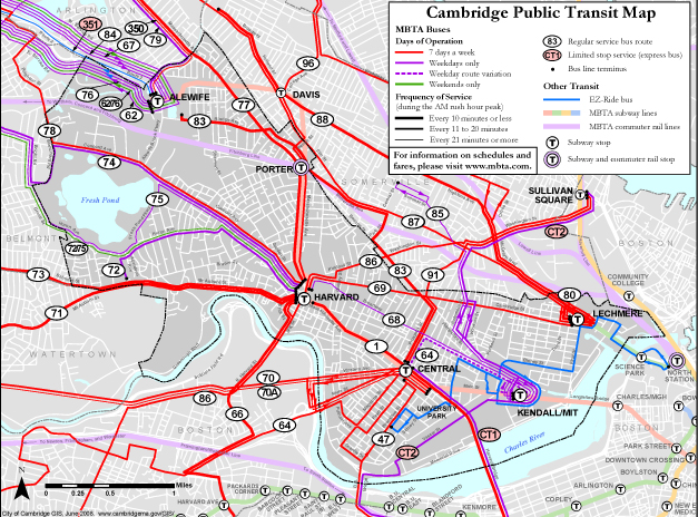 Transportation Map Gallery - CDD - City of Cambridge, Massachusetts