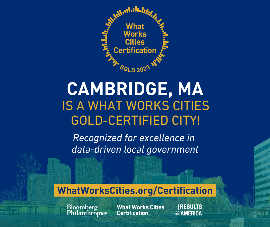 City of Cambridge Once Again Achieves Bloomberg Philanthropies What ...
