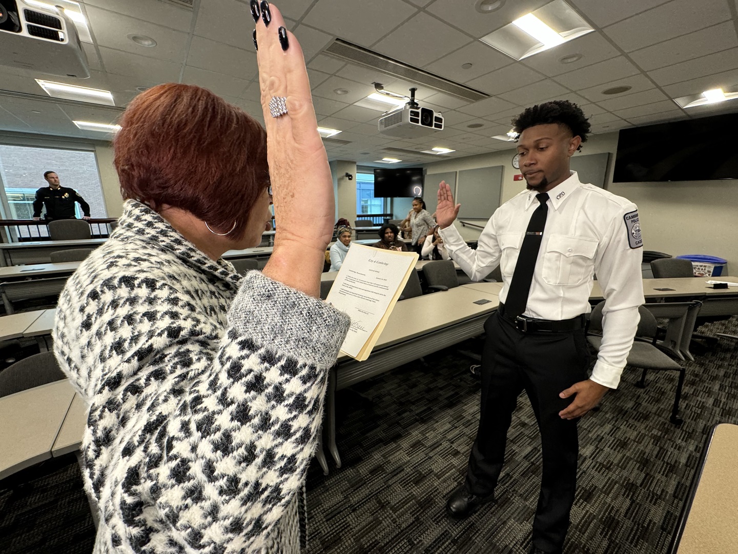 New Cambridge Police Cadet Sworn In